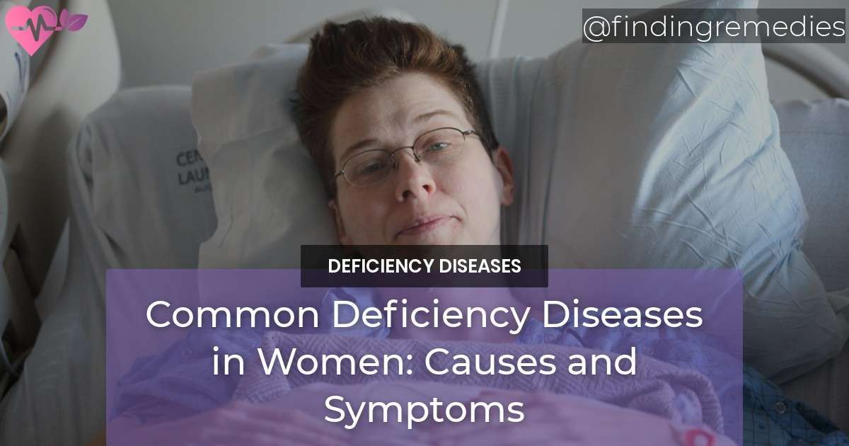 Common Deficiency Diseases in Women: Causes and Symptoms - Finding Remedies