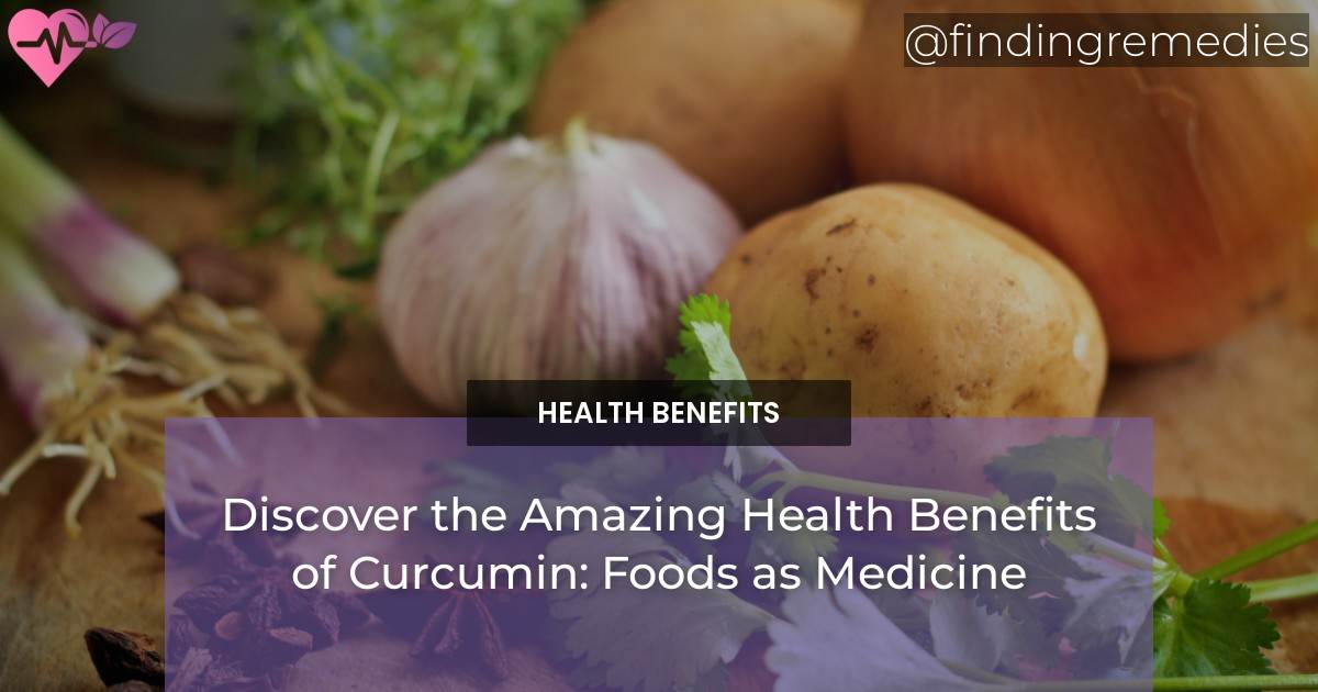 Discover the Amazing Health Benefits of Curcumin: Foods as Medicine ...